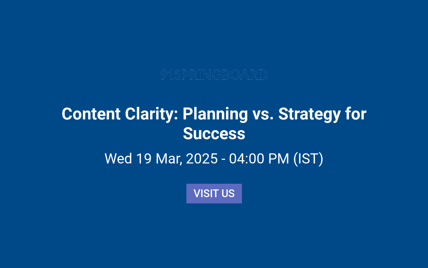 Content Clarity: Planning vs. Strategy for Success