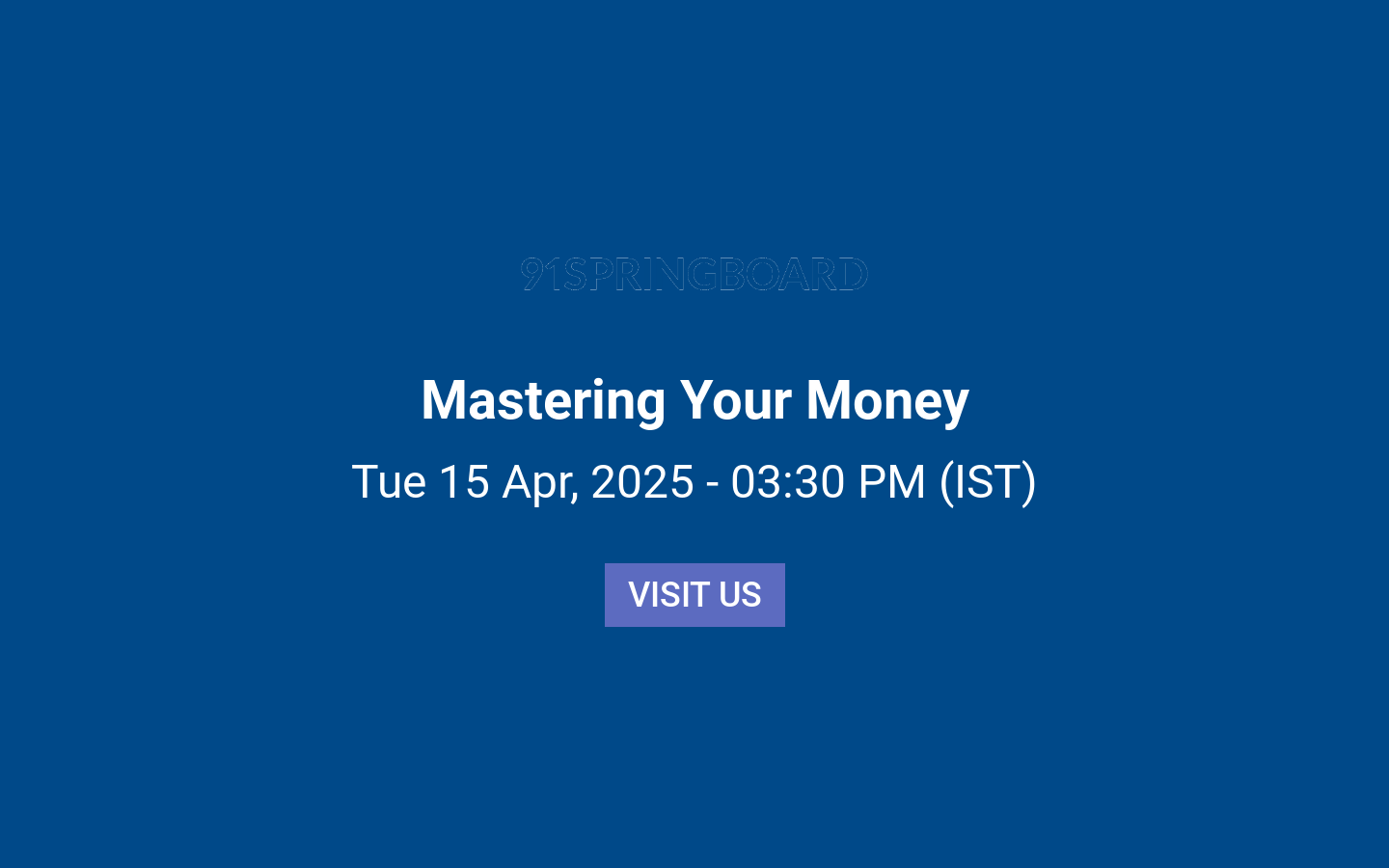Mastering Your Money